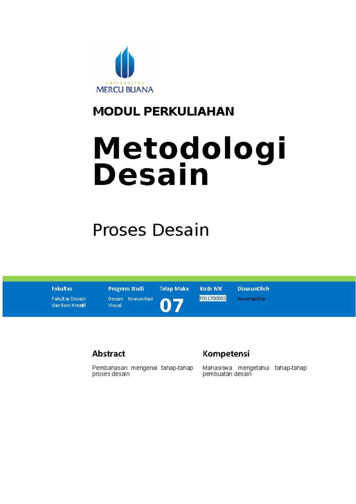 Modul Metodologi Desain [TM07] proses desain - MODUL PERKULIAHAN ...