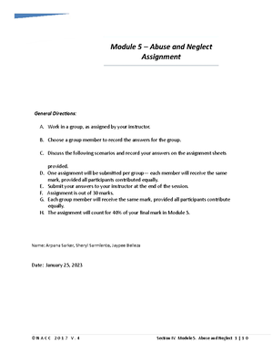 IV-13 Test - Module 12 Health Conditions - Module 12 – Health ...