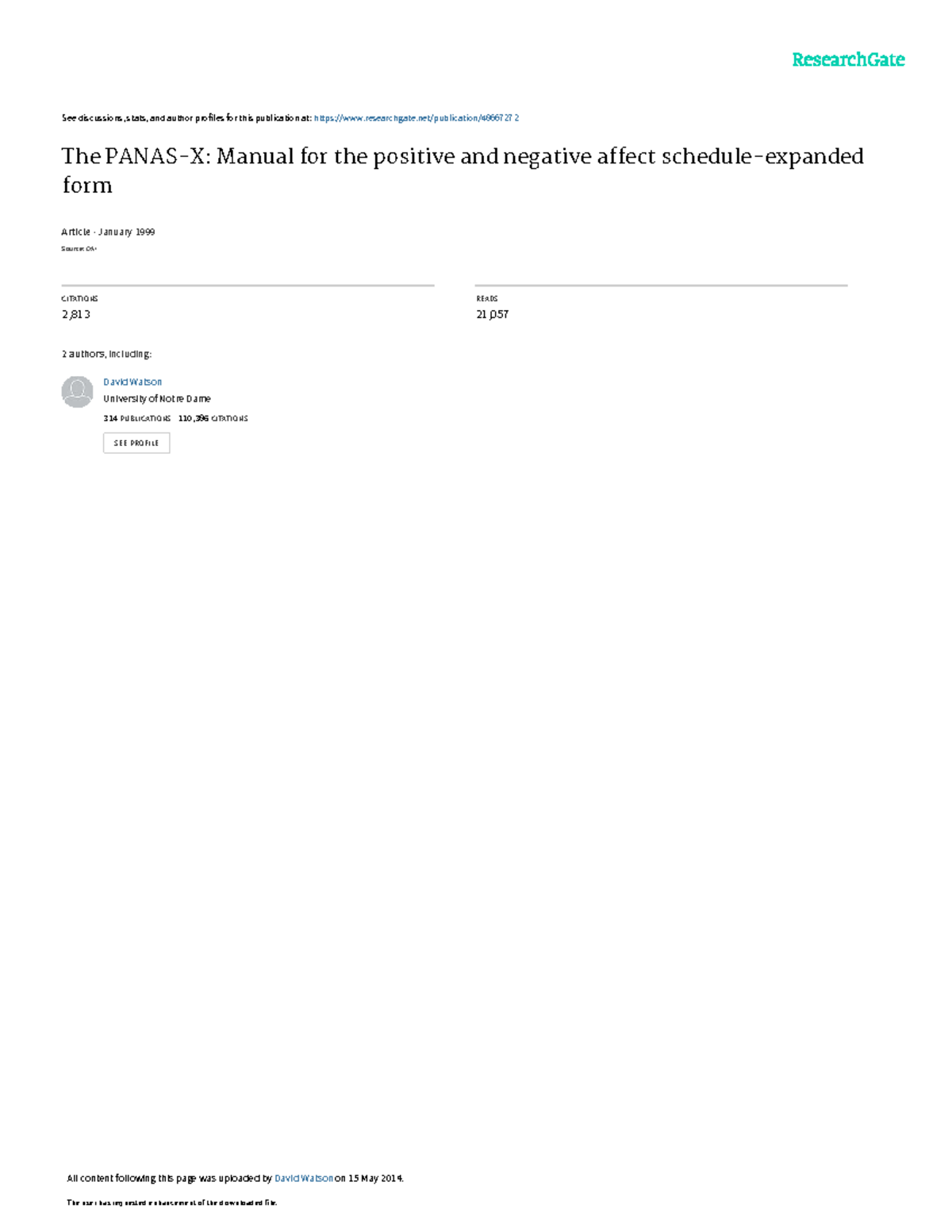 1994 Watson Clark Manual de Panas - See discussions, stats, and author ...