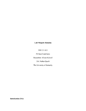 PHY211 EXAM2 Review 2 - PHY211 - Studocu