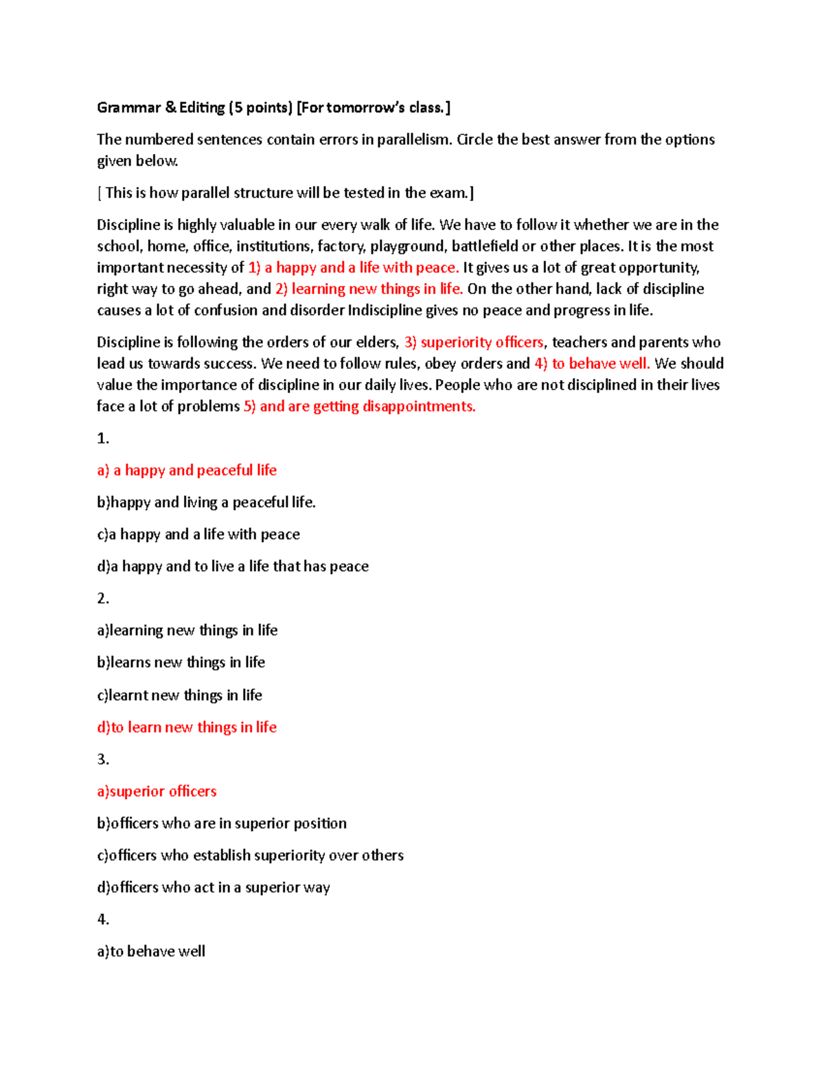 T6 Demo Questions (Eng 103) - Grammar & Editing (5 points) [For ...