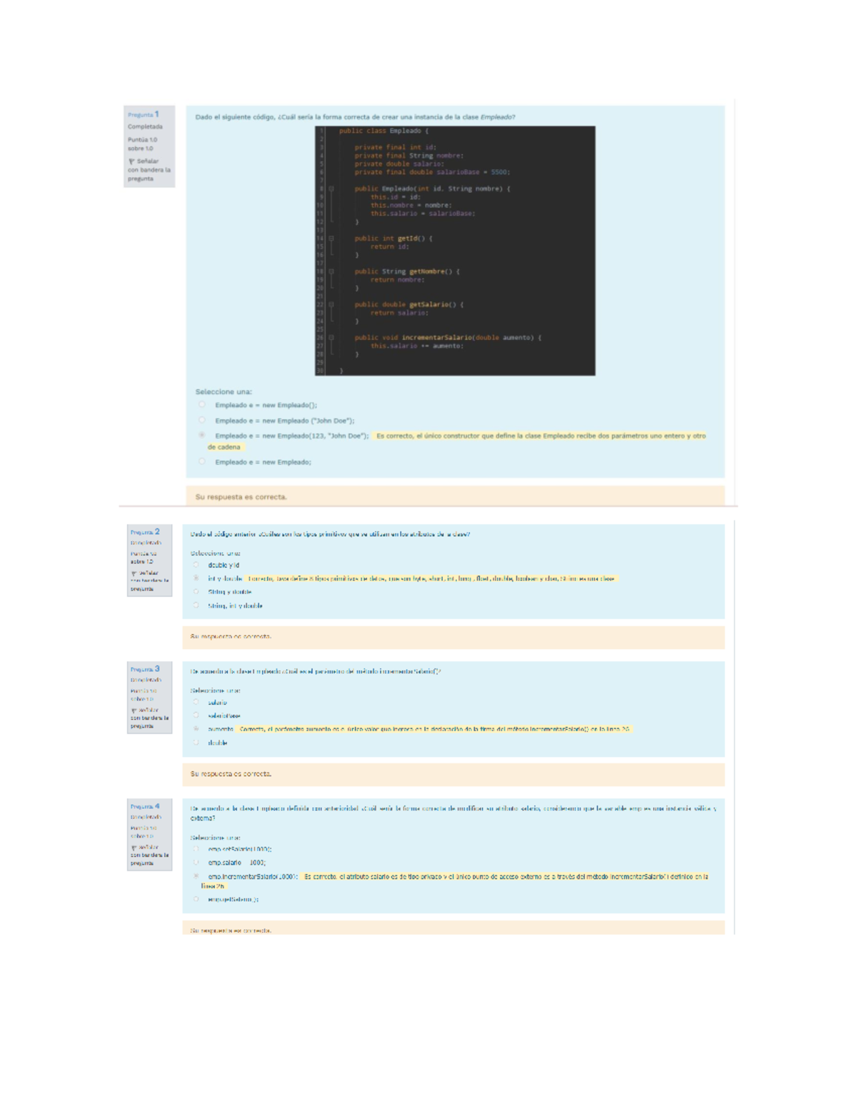 Examen sem. 2 - Programacion Orientada a Objetos - Studocu