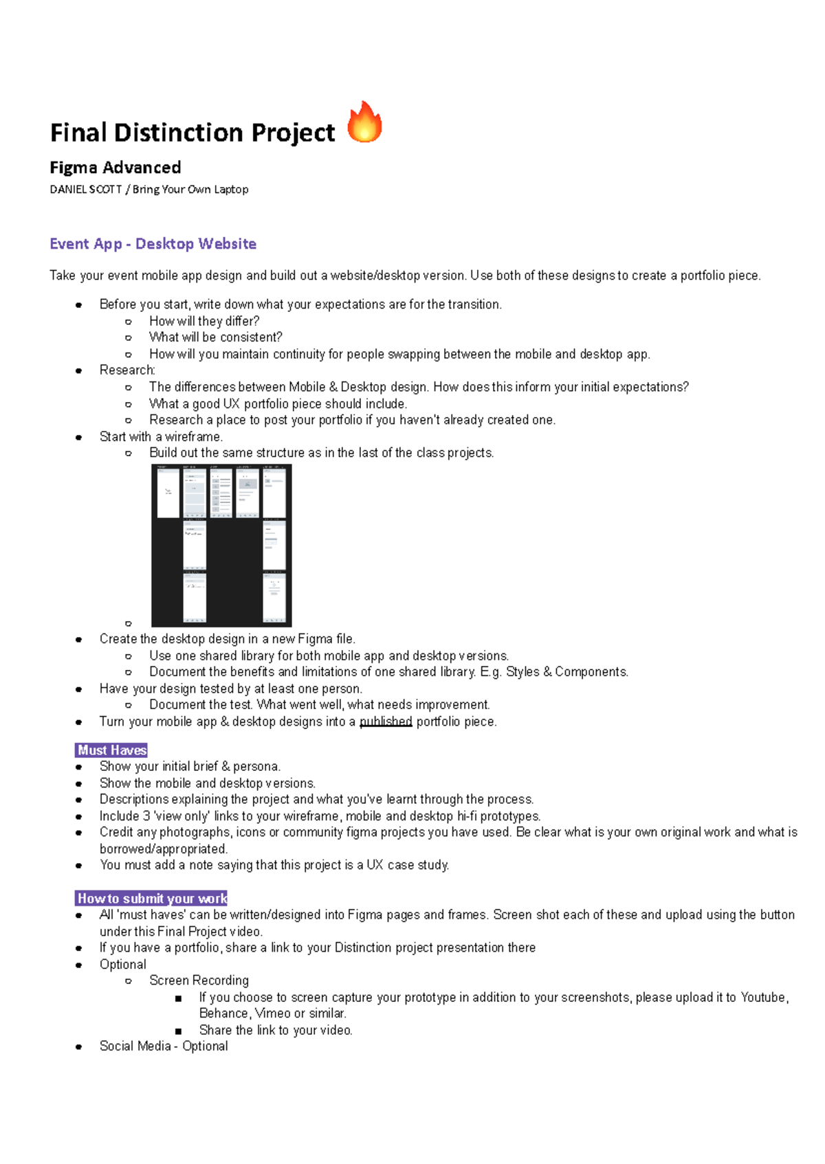 Final Distinction Project Figma Advanced - Final Distinction Project ...
