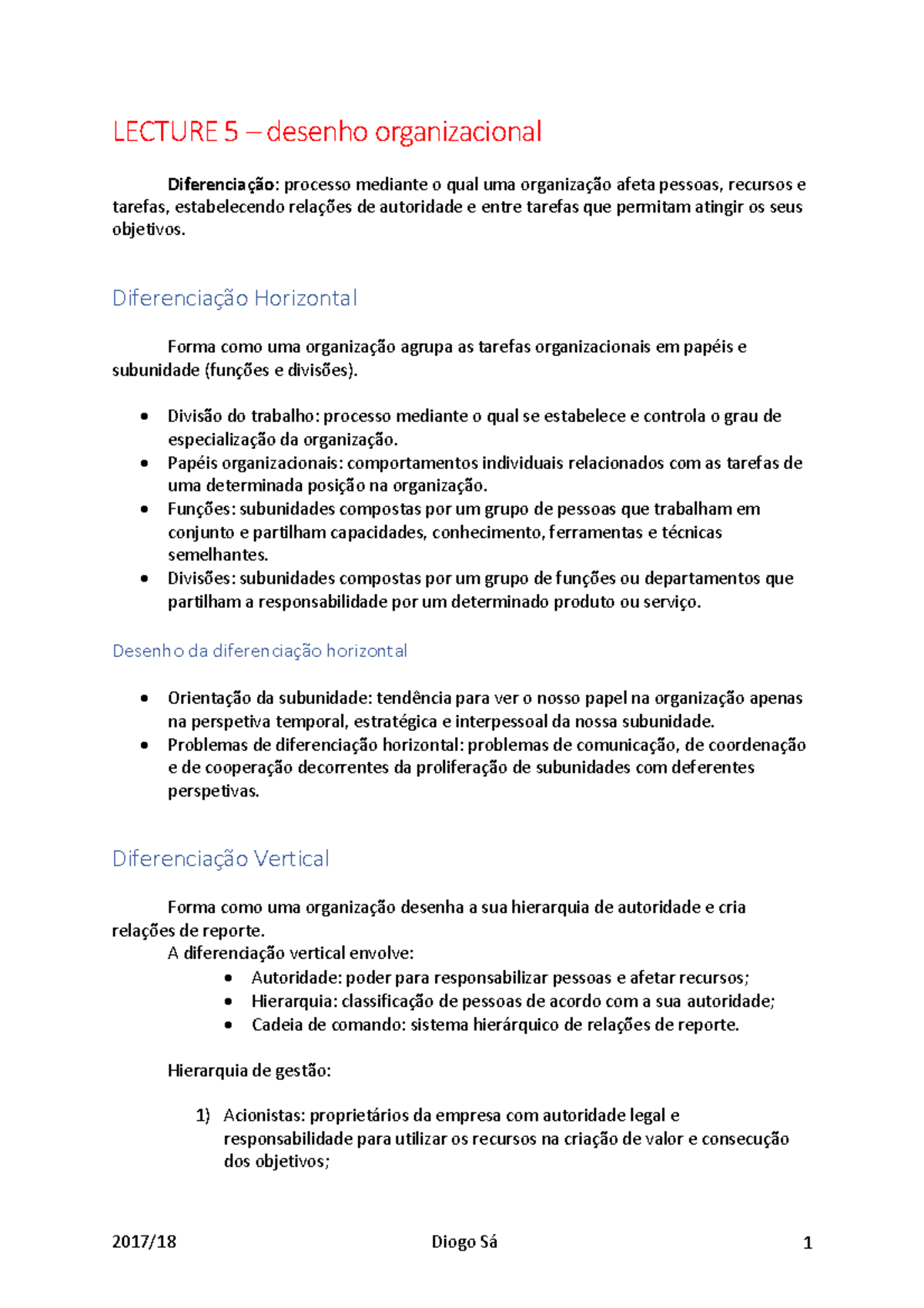 Resumos L5-L9 - Warning: TT: undefined function: 32 Warning: TT: undefined function: 32 LECTURE ...