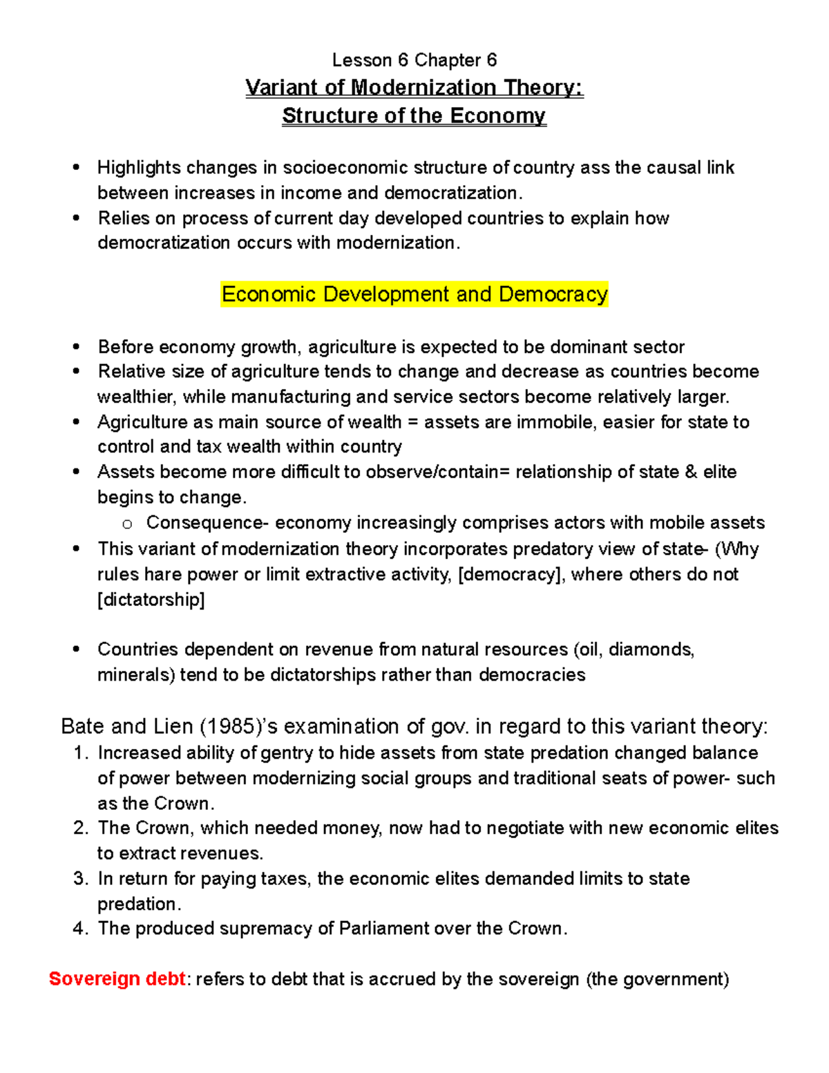 Democracy and Dictatorships, Lesson 6, Chapter 6, Part 2 - Lesson 6 ...