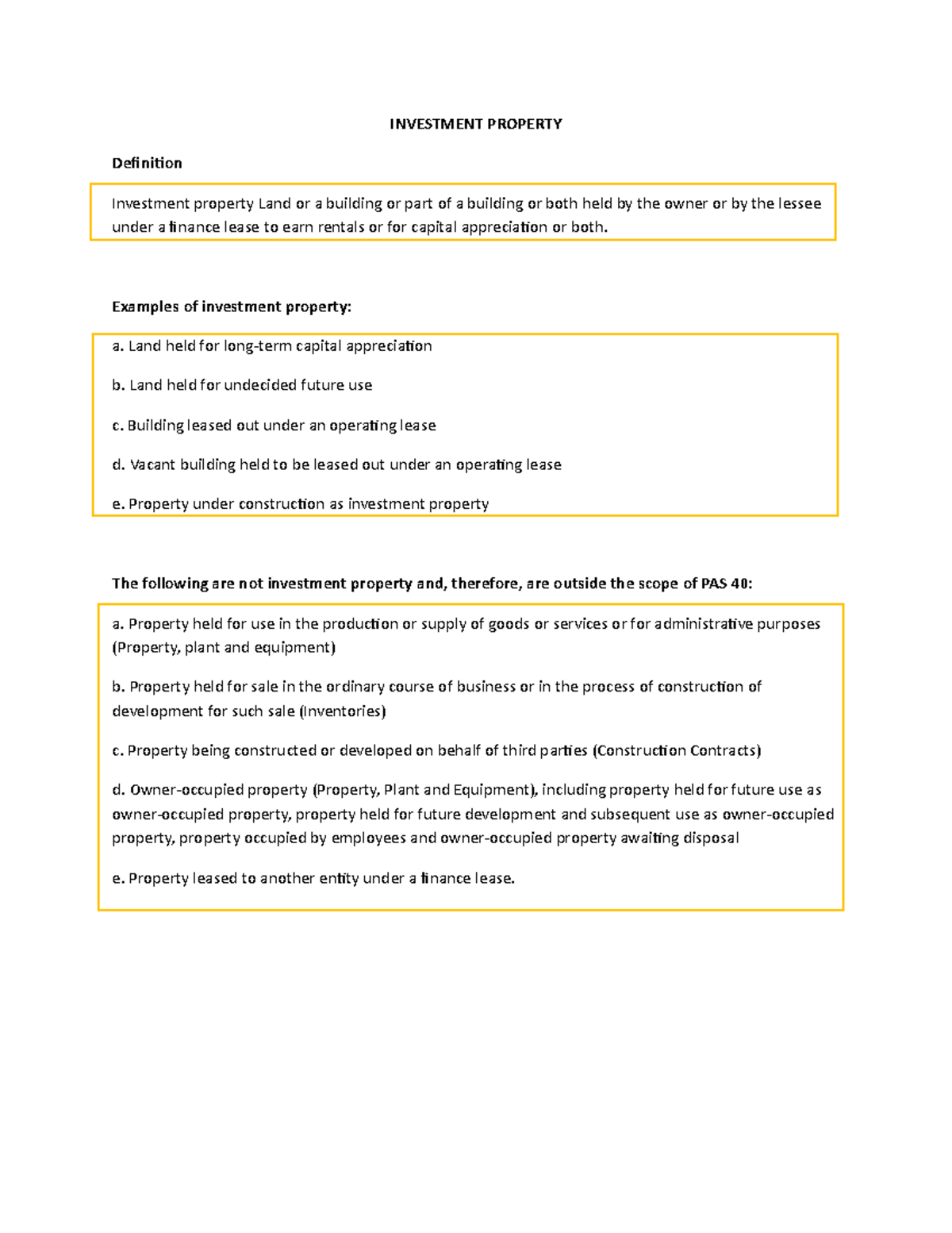 Measurement OF Investment Property - INVESTMENT PROPERTY Definition ...