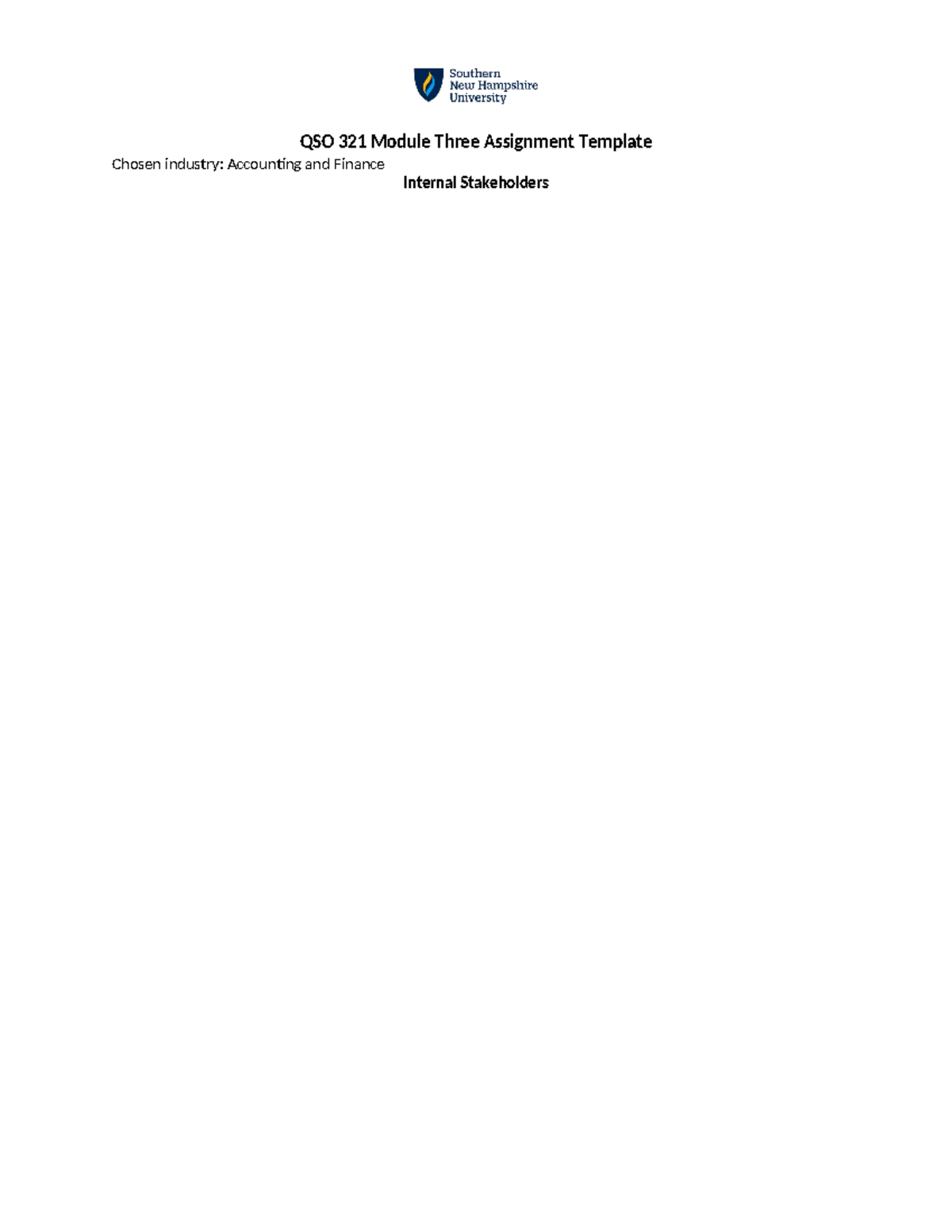 QSO 321 Module Three Assignment Template - QSO 321 Module Three Assignment Template Chosen ...