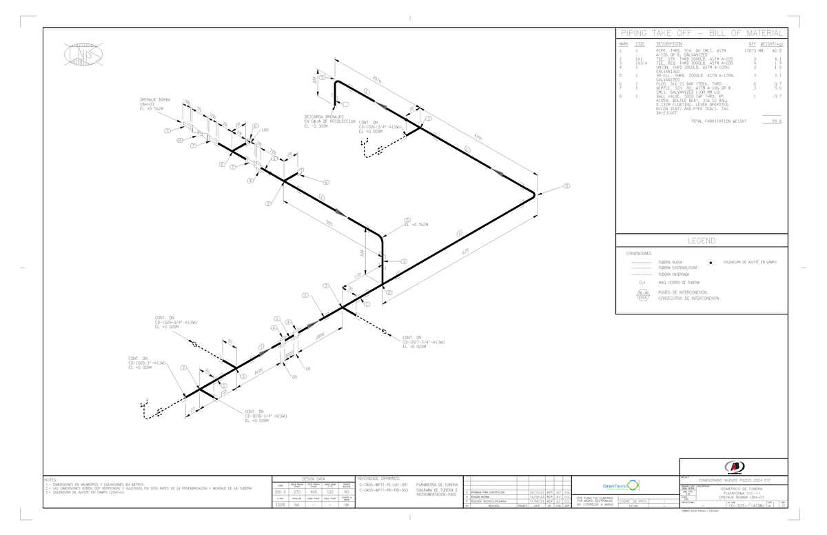 CD 1025 1 A13WU R0 - asfasf - Dibujo de Ingeniería - Studocu