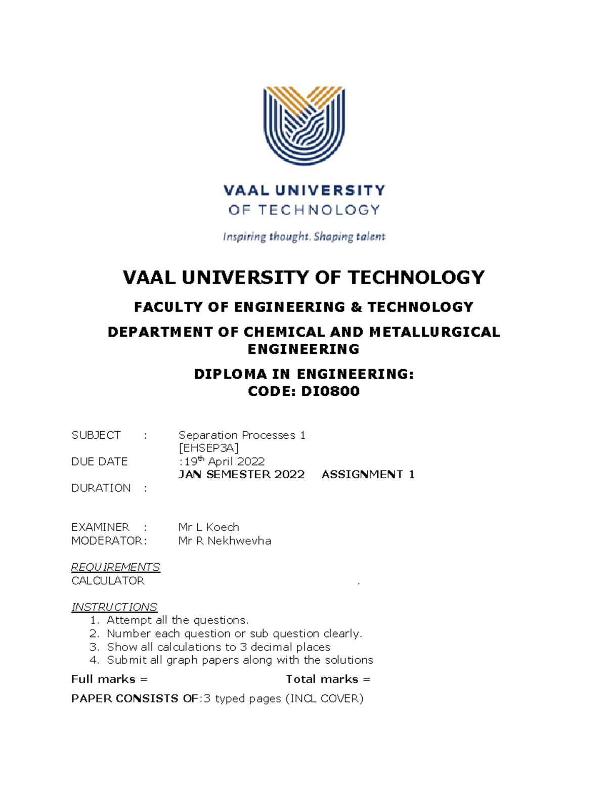 Assignment 1 - Ehsep 3A - Tutorial 2 Solutions - Reactor Technology ...