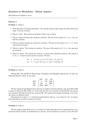 Worksheet 1-Unit 2(Matriex-and-system equ) - Open University of Hong ...