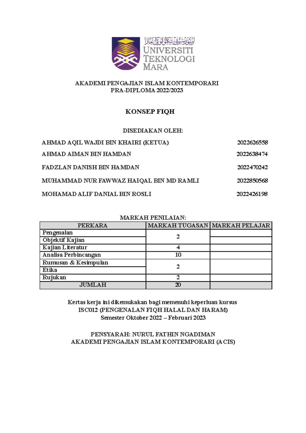 K8 Riba Unsur Haram dalam Muamalat - AKADEMI PENGAJIAN ISLAM ...