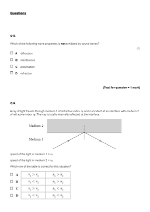 (Foundation; Higher) equations sheet - June 2022 - Physics Equations ...