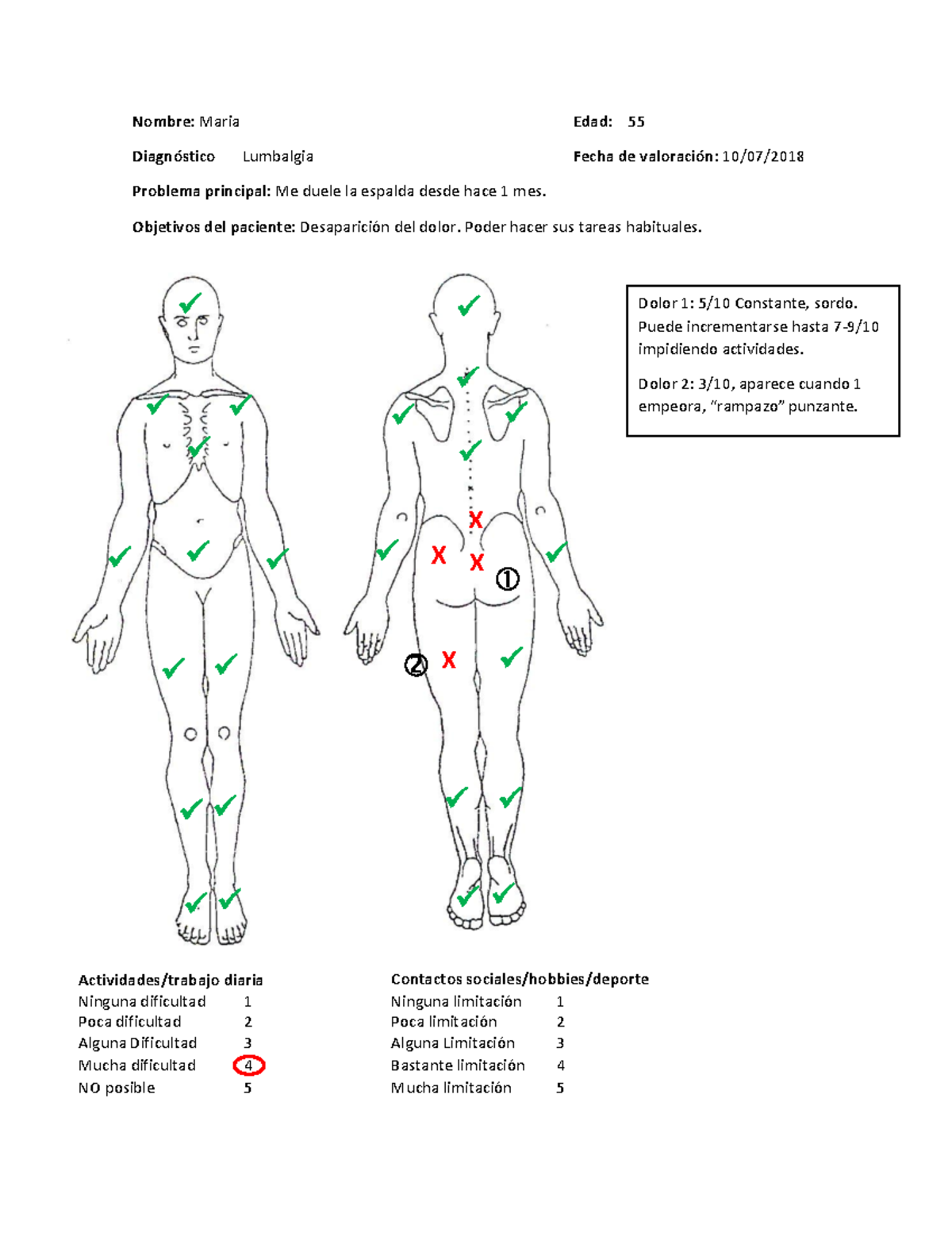 Ficha de valoracion ejemplo - Warning: TT: undefined function: 32 Warning: TT: undefined ...