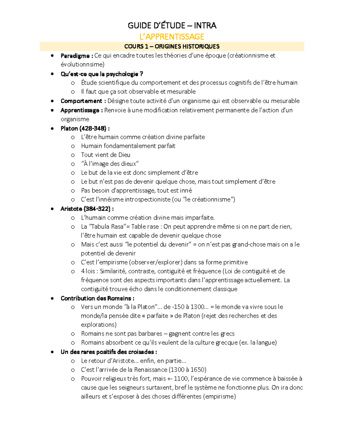 Guide INTA Appren - L’APPRENTISSAGE COURS 1 – ORIGINES HISTORIQUES ...