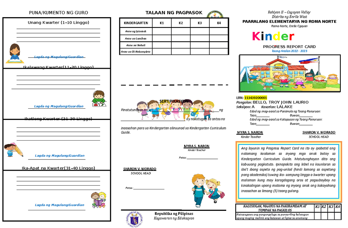 Card-kinder Yangyin-Filipino.docx · version 1 - PUNA/KUMENTO NG GURO ...