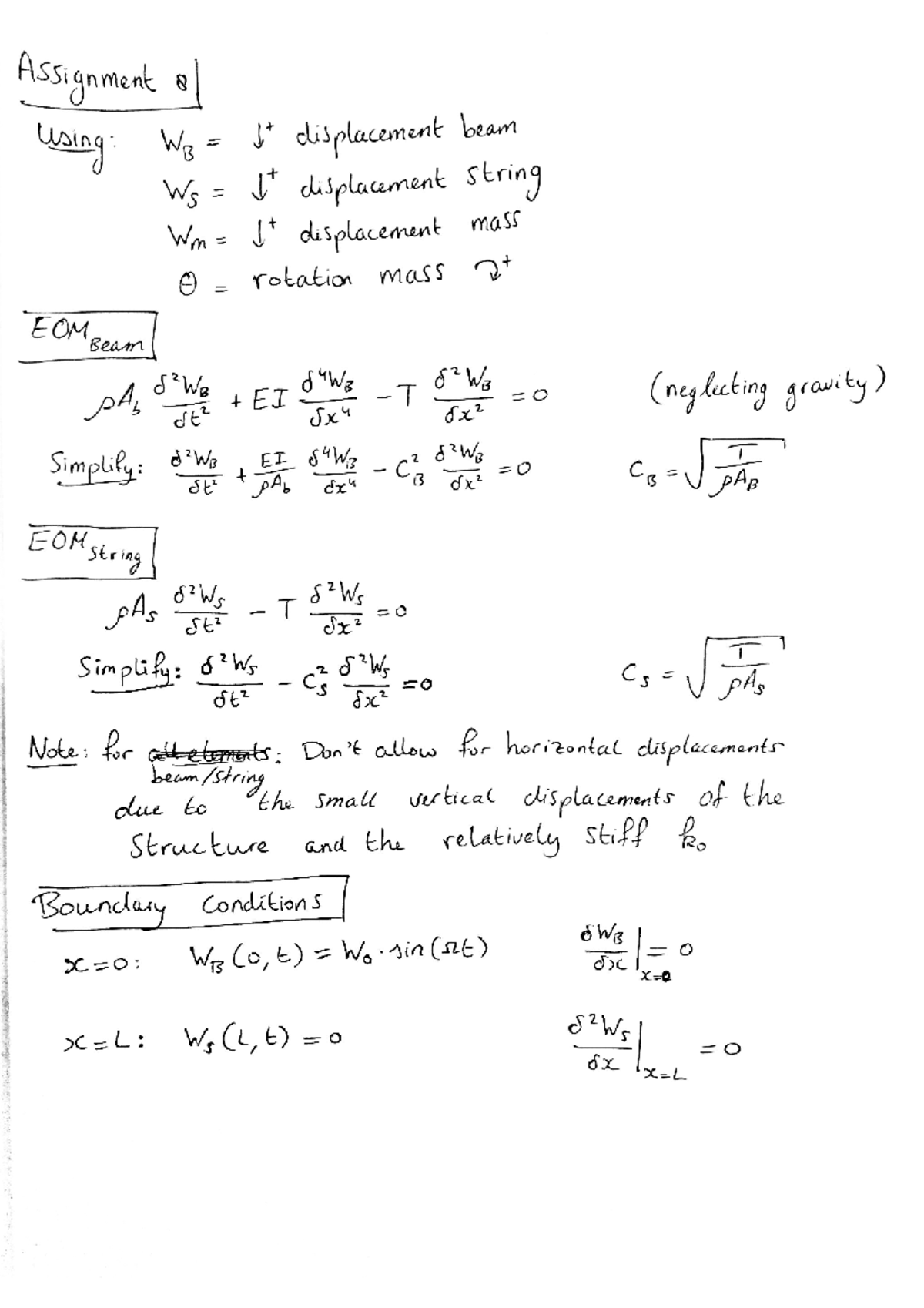 assignment 8 - 19/20 - Structural Dynamics - Studeersnel