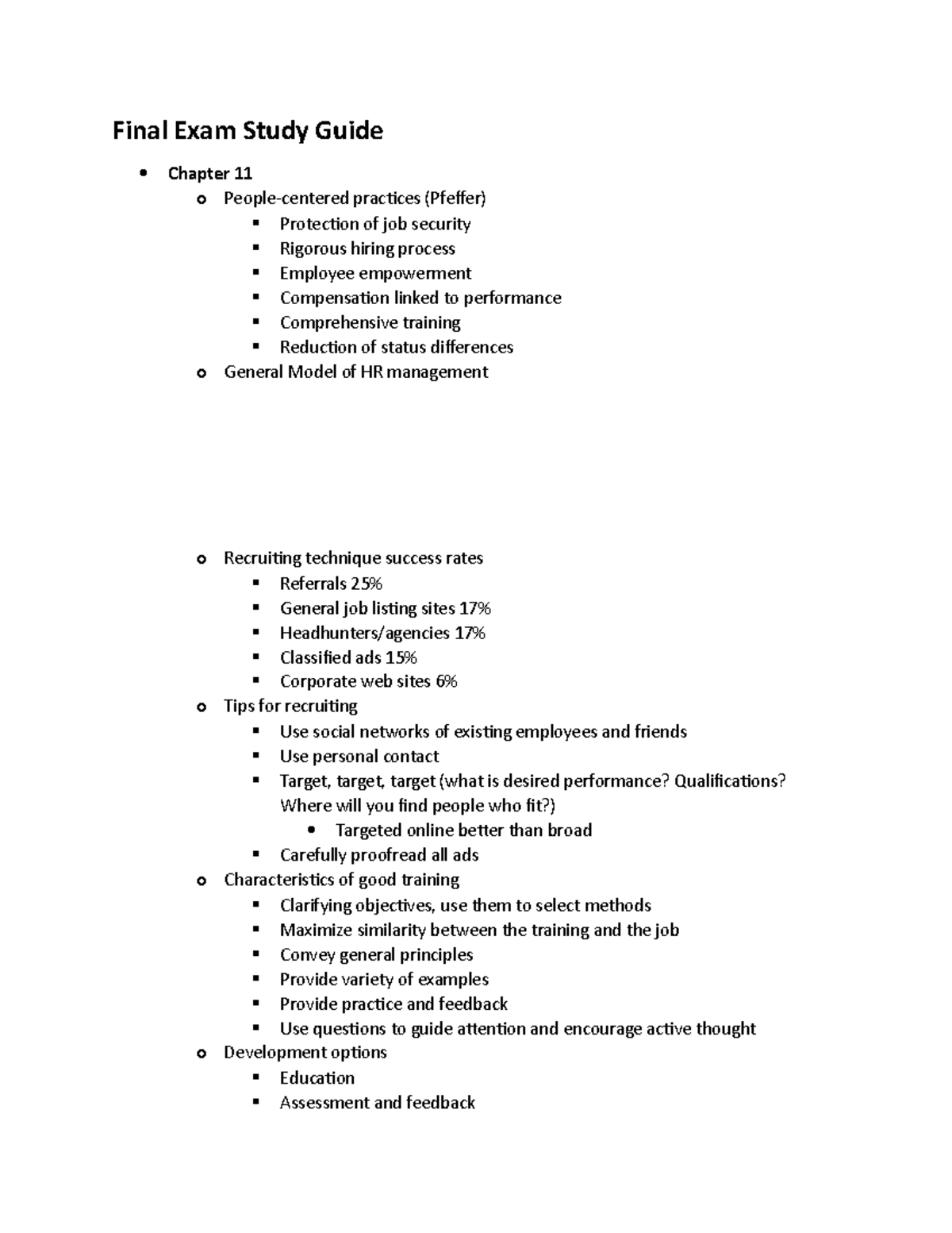 Introduction to Management Final Study Guide Part 1 - Final Exam Study ...