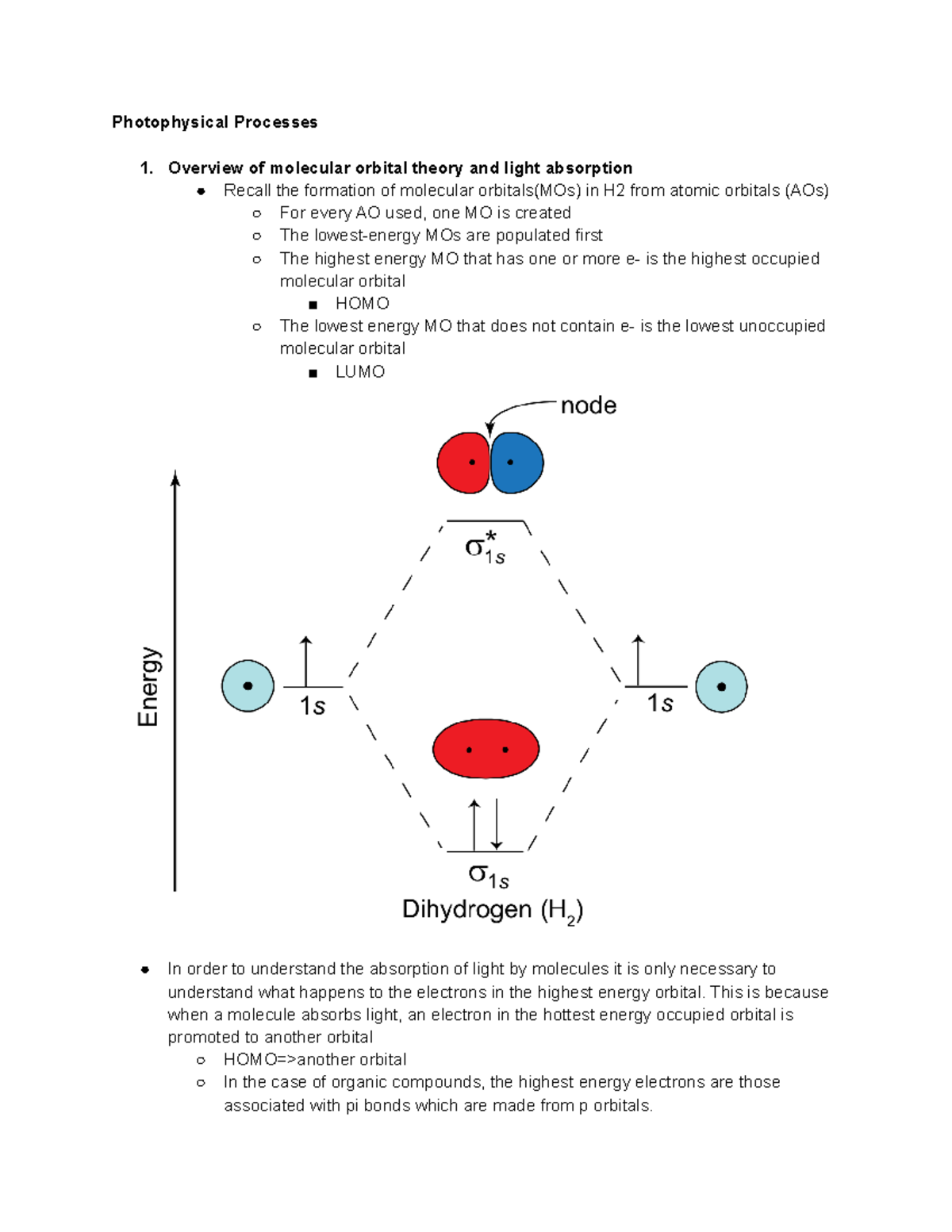 Photophysical Processes - Photophysical Processes Overview of molecular ...