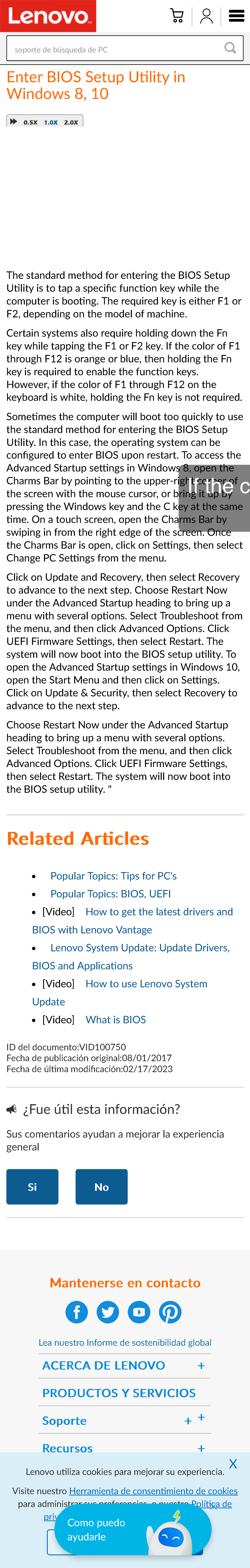 Enter BIOS Setup Utility in Windows 8, 10 - Lenovo Support MX - © 2024 ...