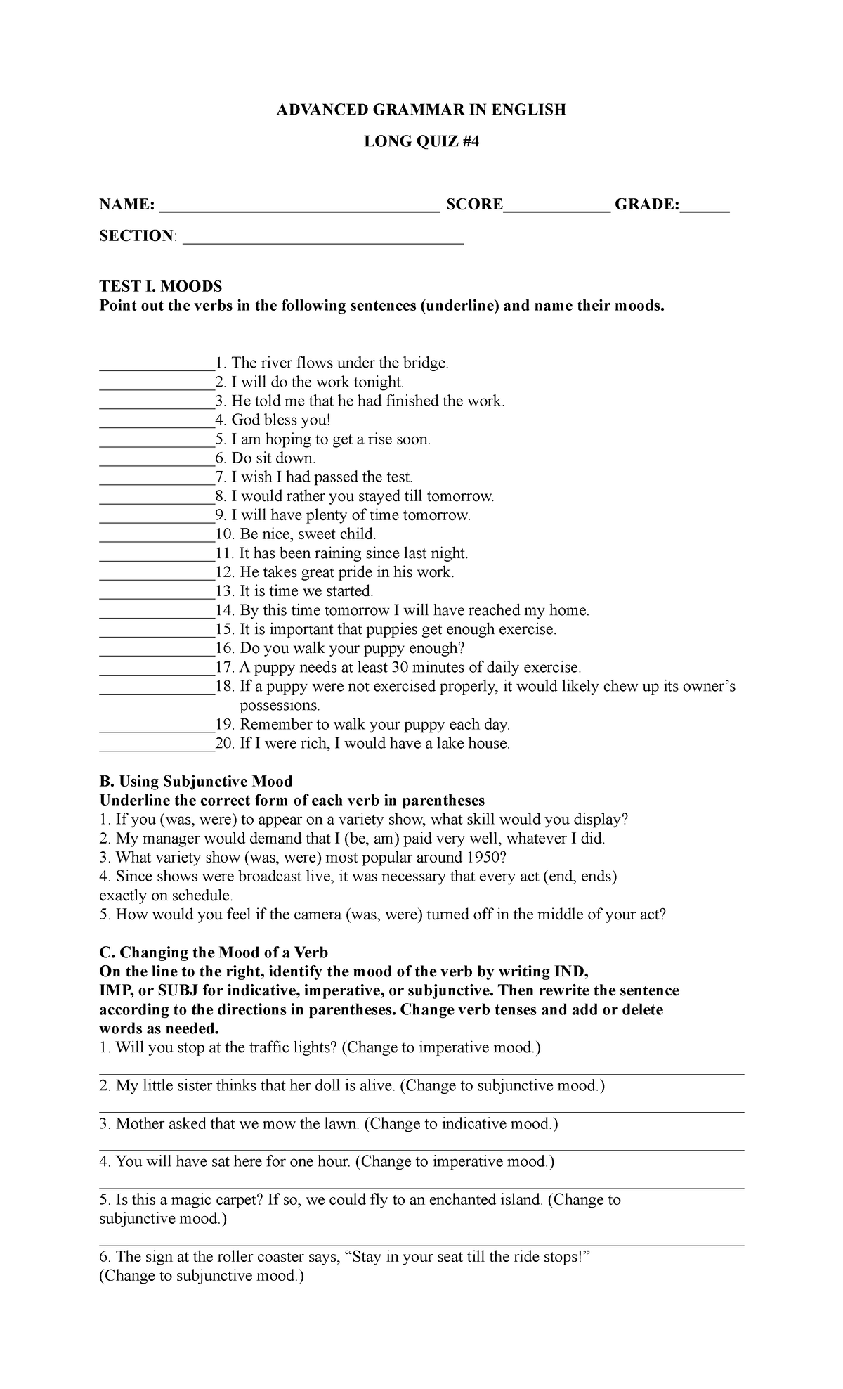 Long-Quiz-4 - Quiz about prepositions - ADVANCED GRAMMAR IN ENGLISH ...