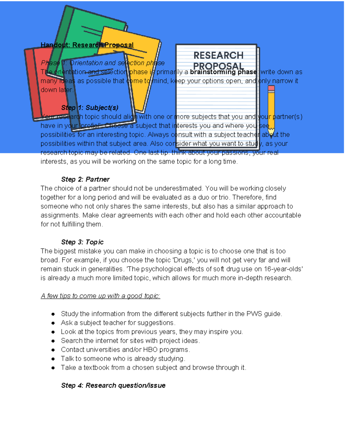 Handout%20Research%20proposal - Handout: Research Proposal Phase 1 ...