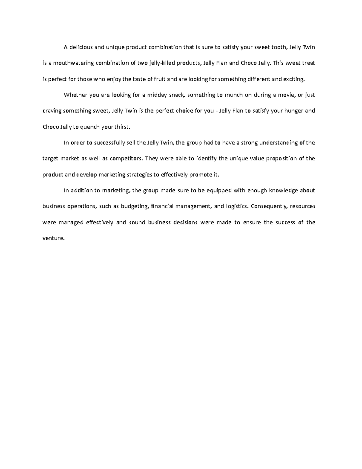 Entrep Introduction - A delicious and unique product combination that ...