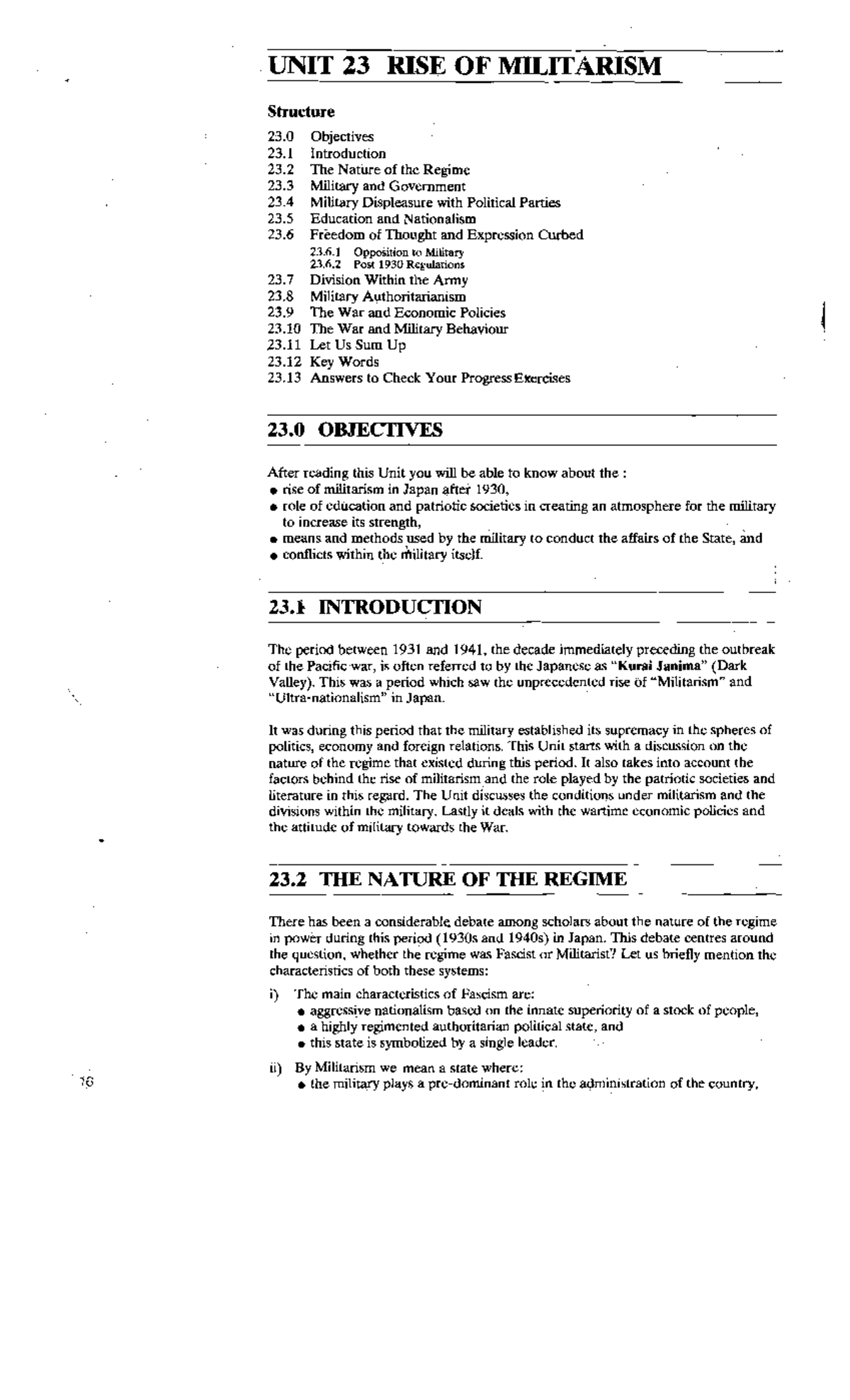 Unit-23 - History notes - UNIT 23 Structure 23 Objectives 23 ...