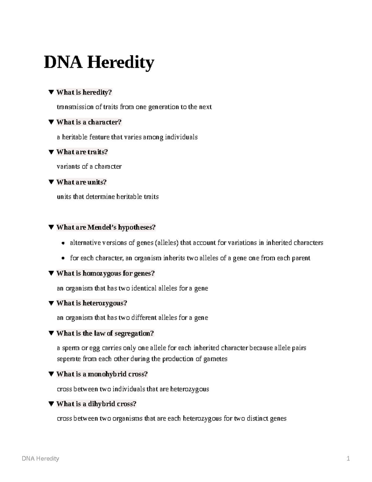DNA Heredity - DNA Heredity What is heredity? transmission of traits ...