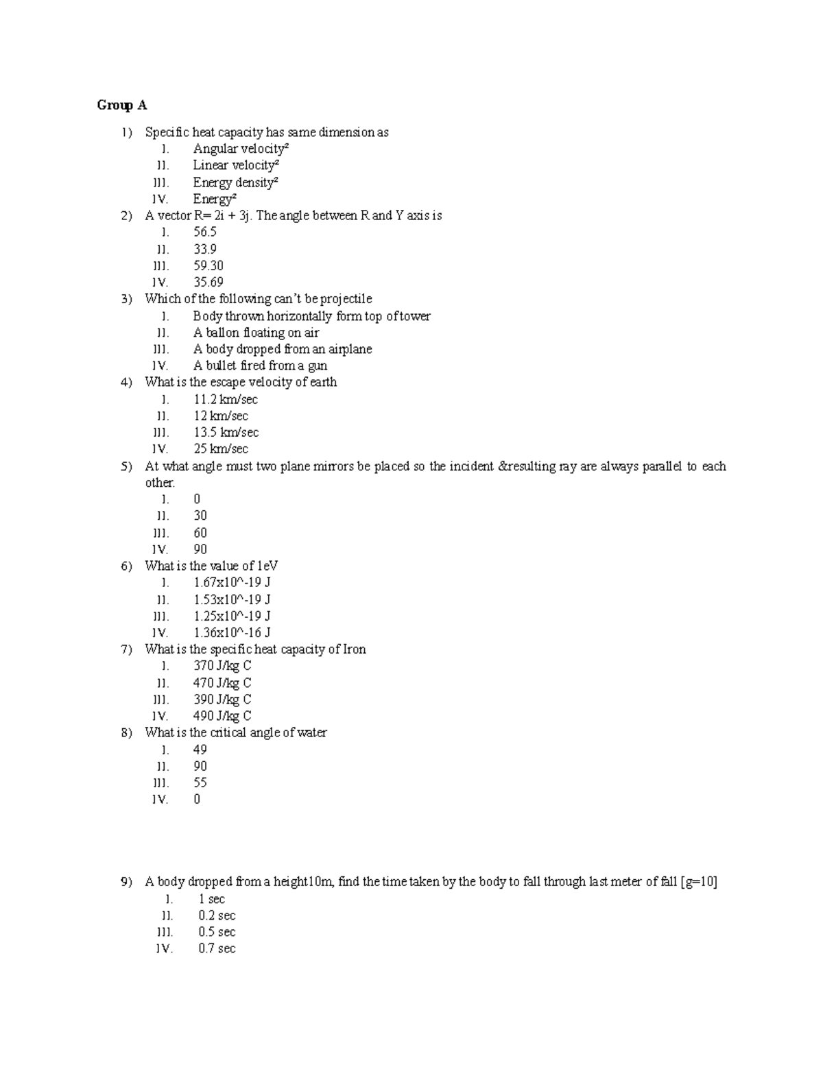11-phy-weekly - Note of class XI physics lecture notes - Group A ...