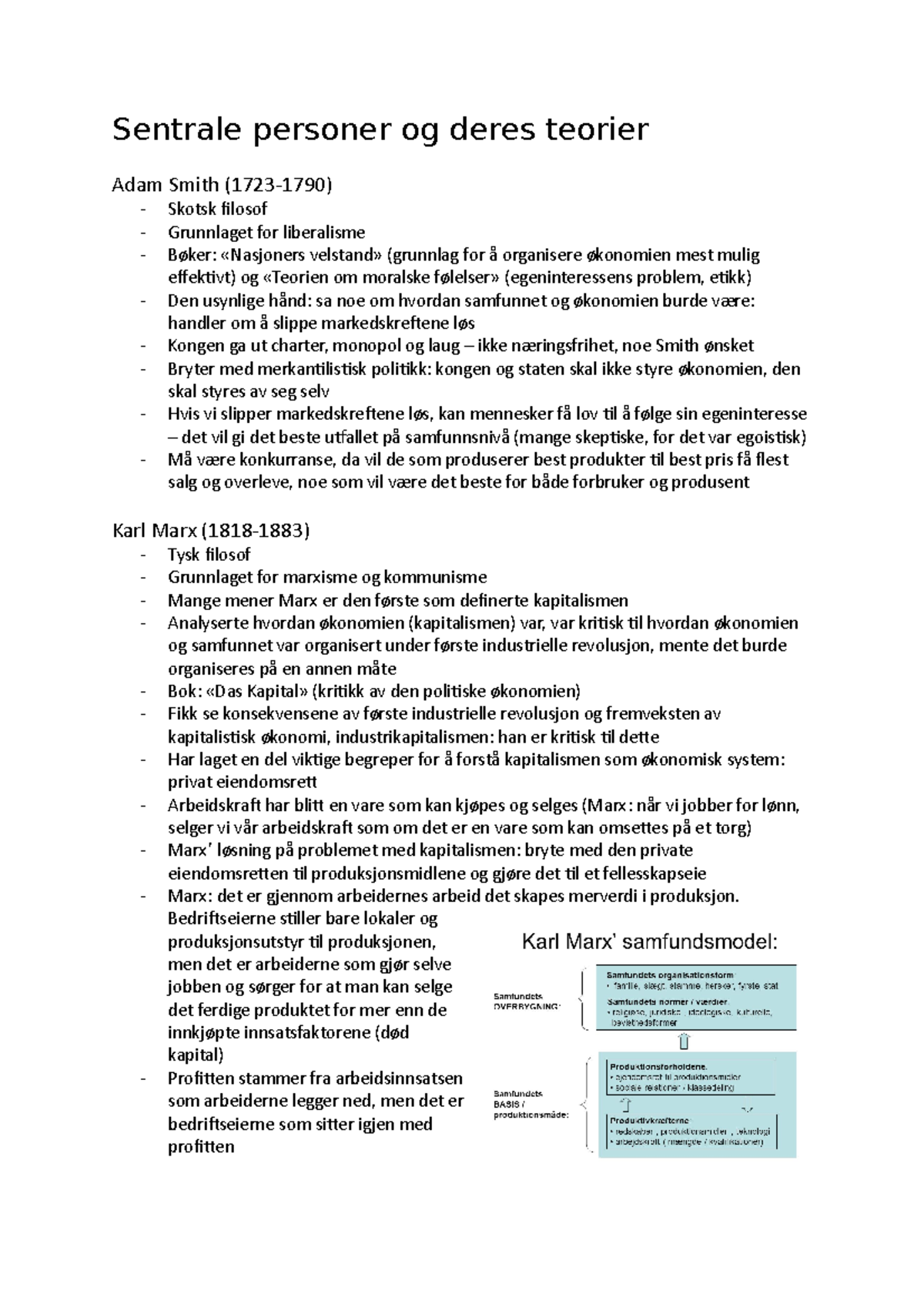 Sentrale personer og deres teorier - Bedriftseierne stiller bare ...