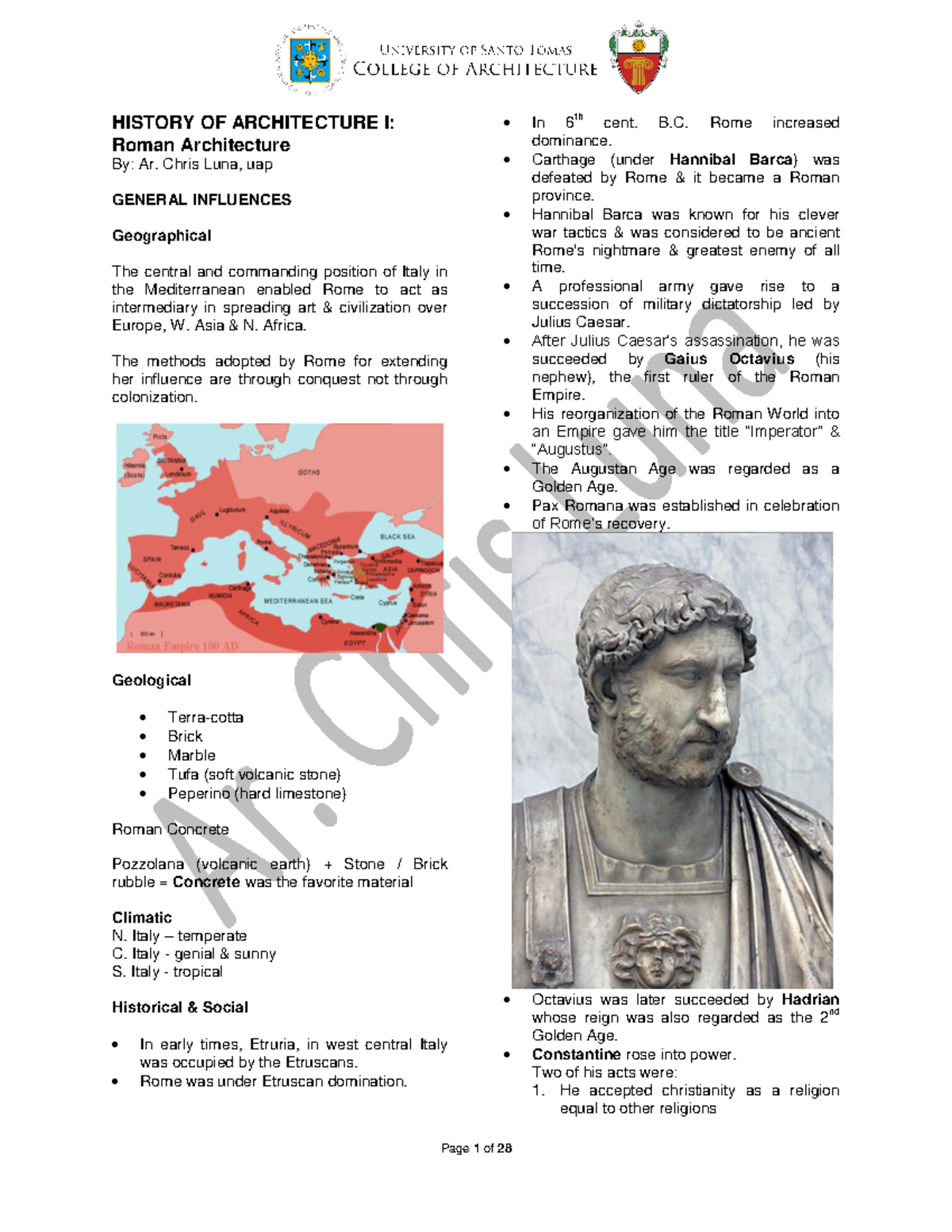 5-Roman-Architecture - HISTORY OF ARCHITECTURE I: Roman Architecture By ...