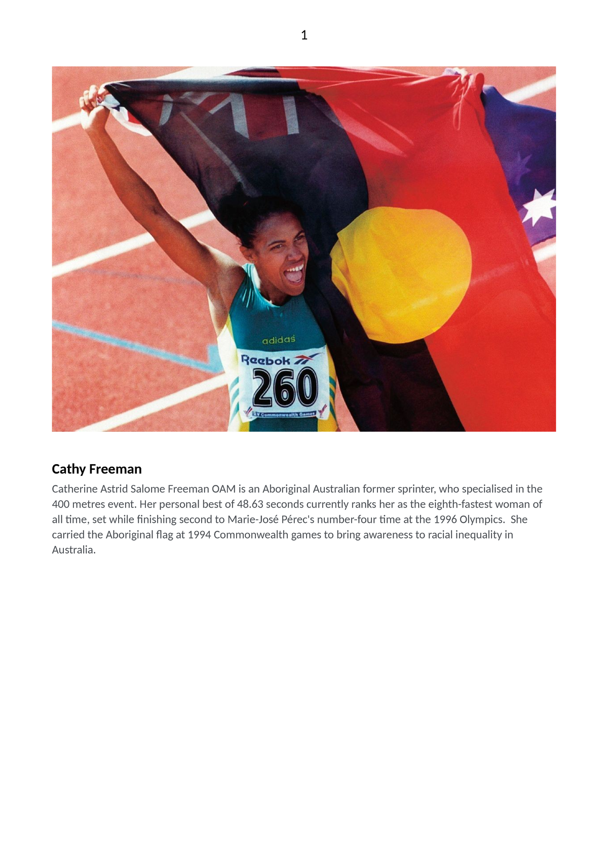 Text walk Legacy - Hamilton the musical - Cathy Freeman Catherine ...