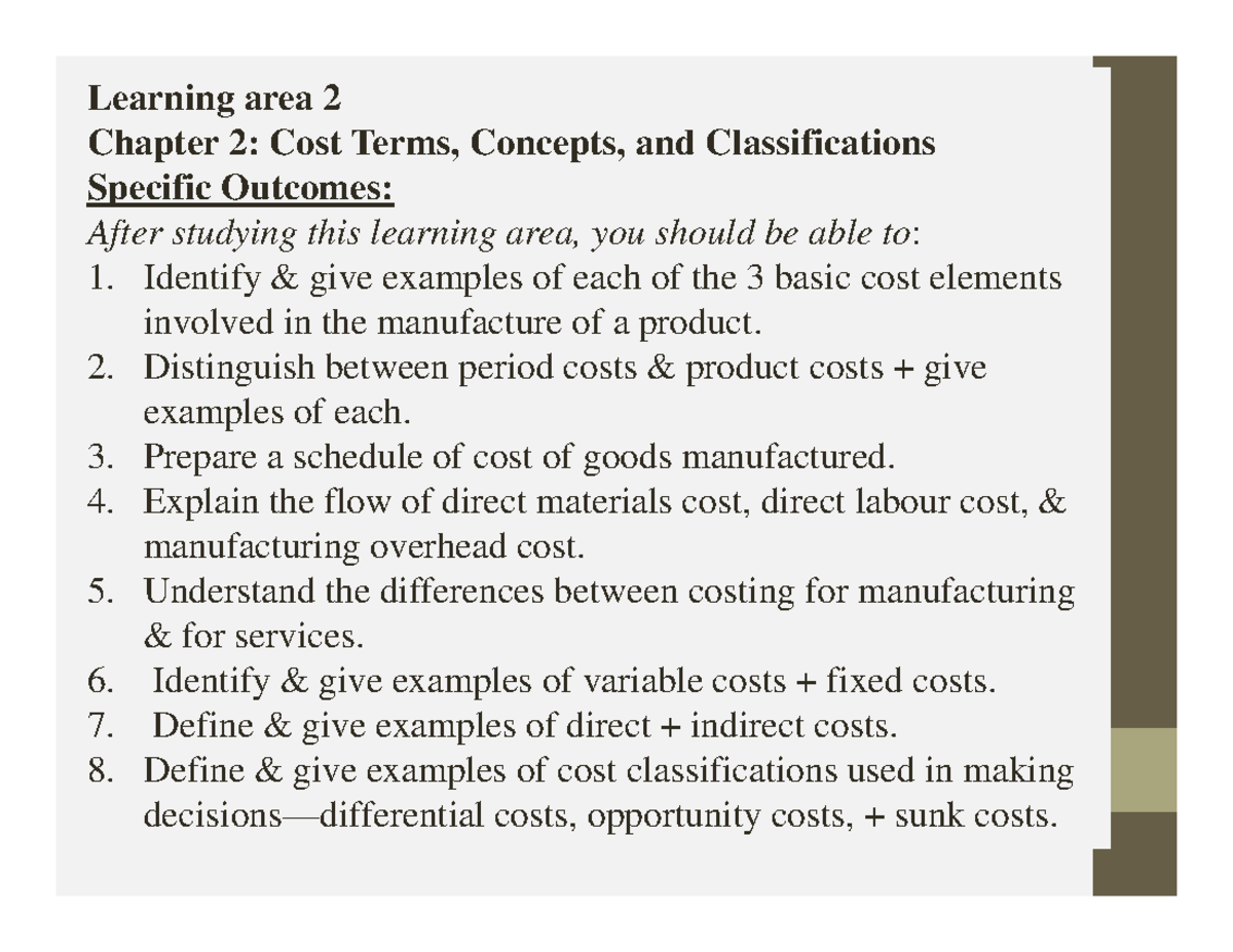 Chapter 2 Notes Lesson 2 (1 slide p page) - Chapter 2 ####### Learning ...