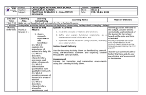 Practical Research| Module| Grade 11 - STEM/ABM/HUMMS - PRACTICAL ...