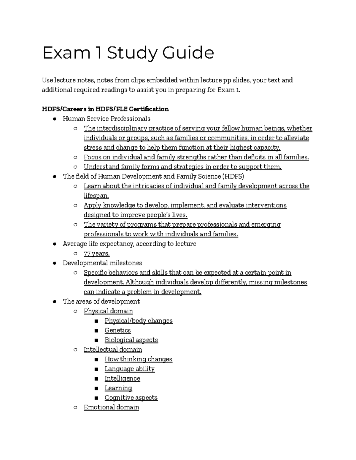 UNC EDUC181 Exam 1 Study Guide - Exam 1 Study Guide Use lecture notes ...