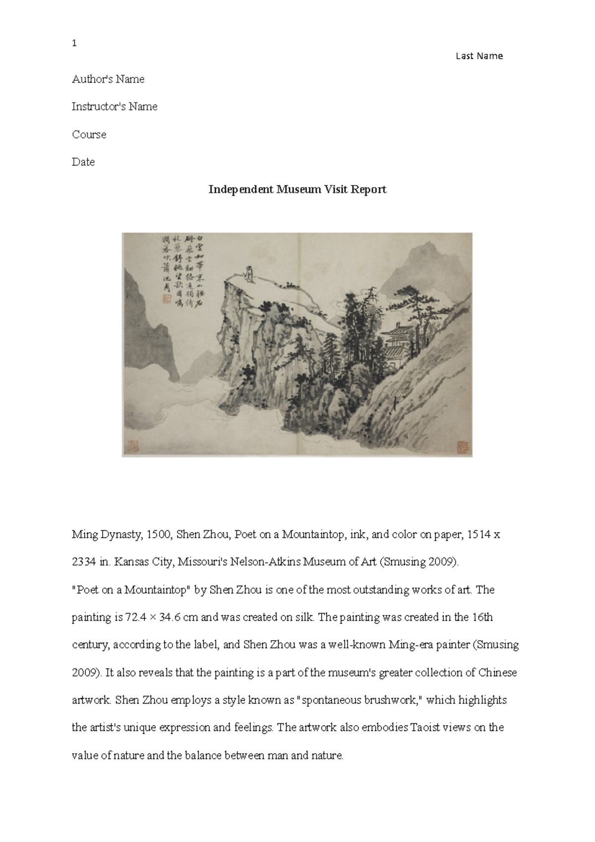 History revised final document copy - Last Name Author's Name ...