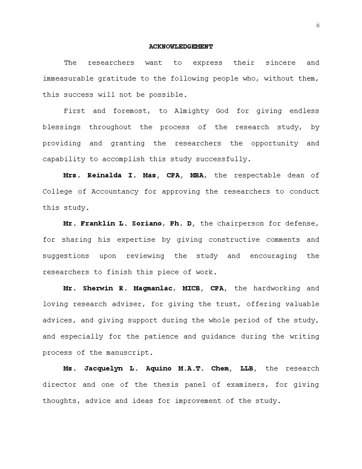 02 - Audit Quality Indicators (AQIs) - ii ACKNOWLEDGEMENT The ...