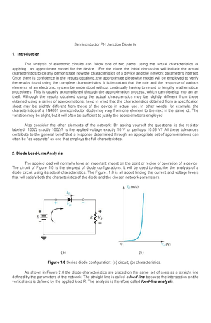 Semiconductors PN Junction Diode Part III - Semiconductors PN Junction ...