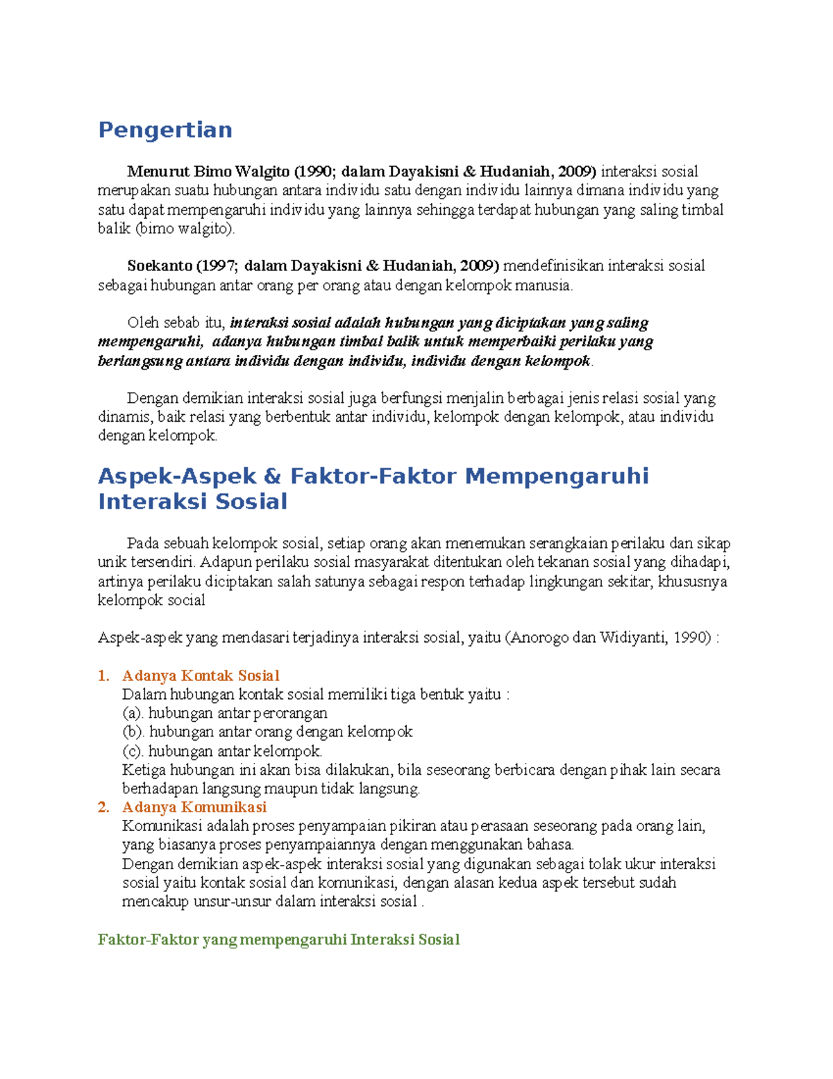 Topik 11 Kemampuan Berinteraksi Antar Induvidu - Pengertian Menurut ...