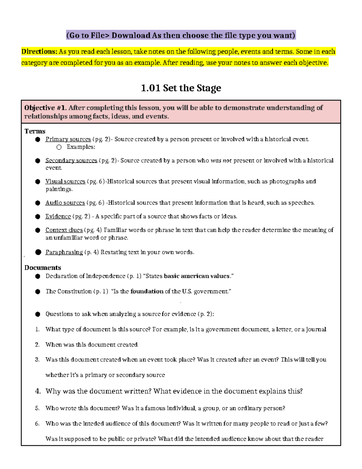 V21 Mod 1 Notetaking Guide - (Go to File> Download As then choose the ...