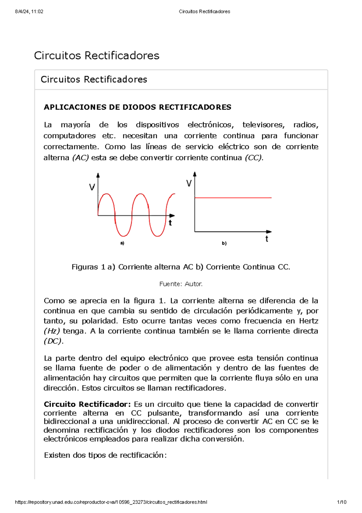 Circuitos Rectificadores - Circuitos Rectificadores Circuitos Rectificadores APLICACIONES DE ...