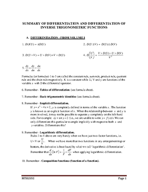 Revision Tutorial Differential Equations - 1 Engineering Mathematics 2 ...