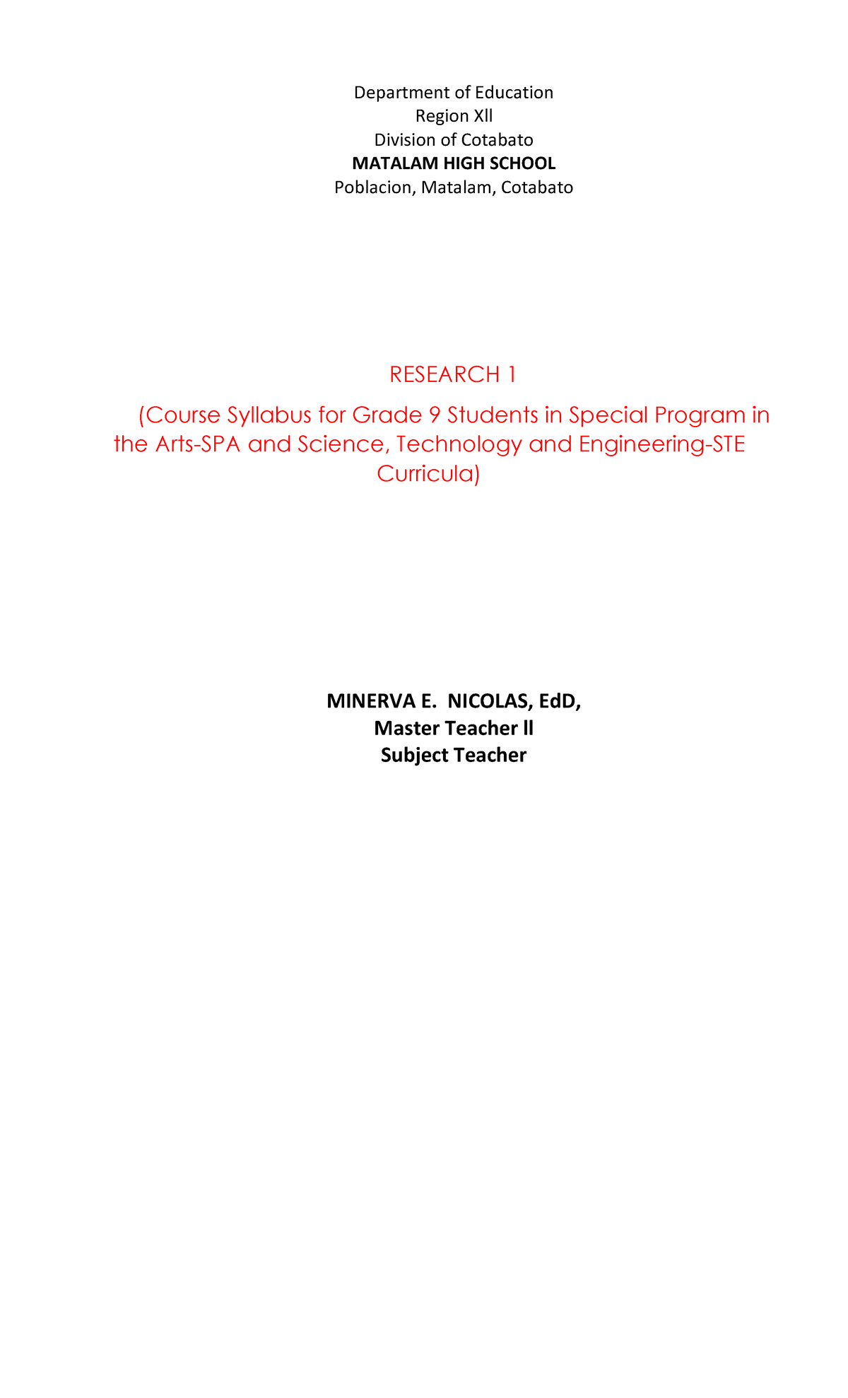 Research-1-Modules - Department of Education Region Xll Division of ...