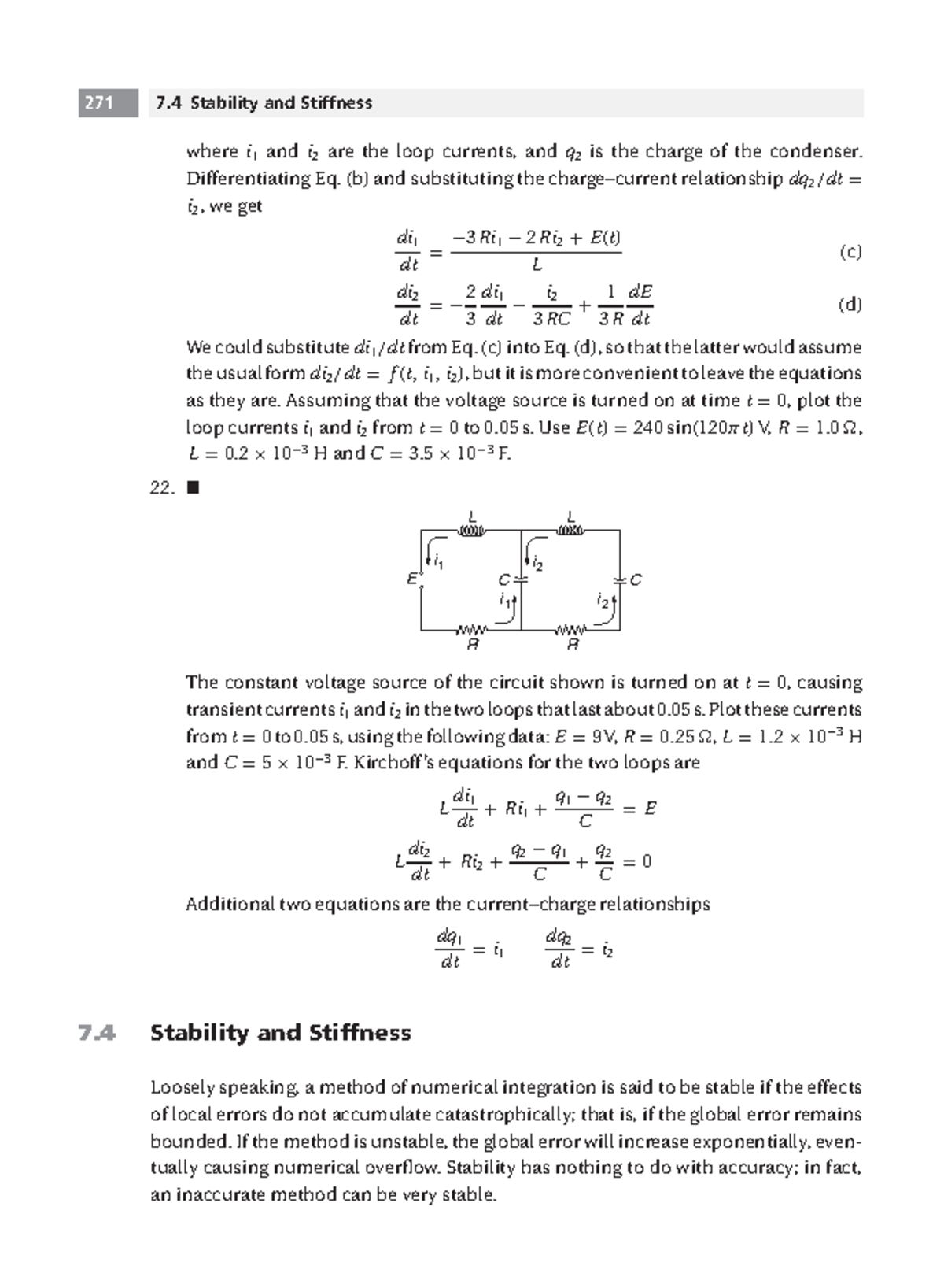 Numerical Method with Python-94 - 271 7 Stability and Stiffness where i ...