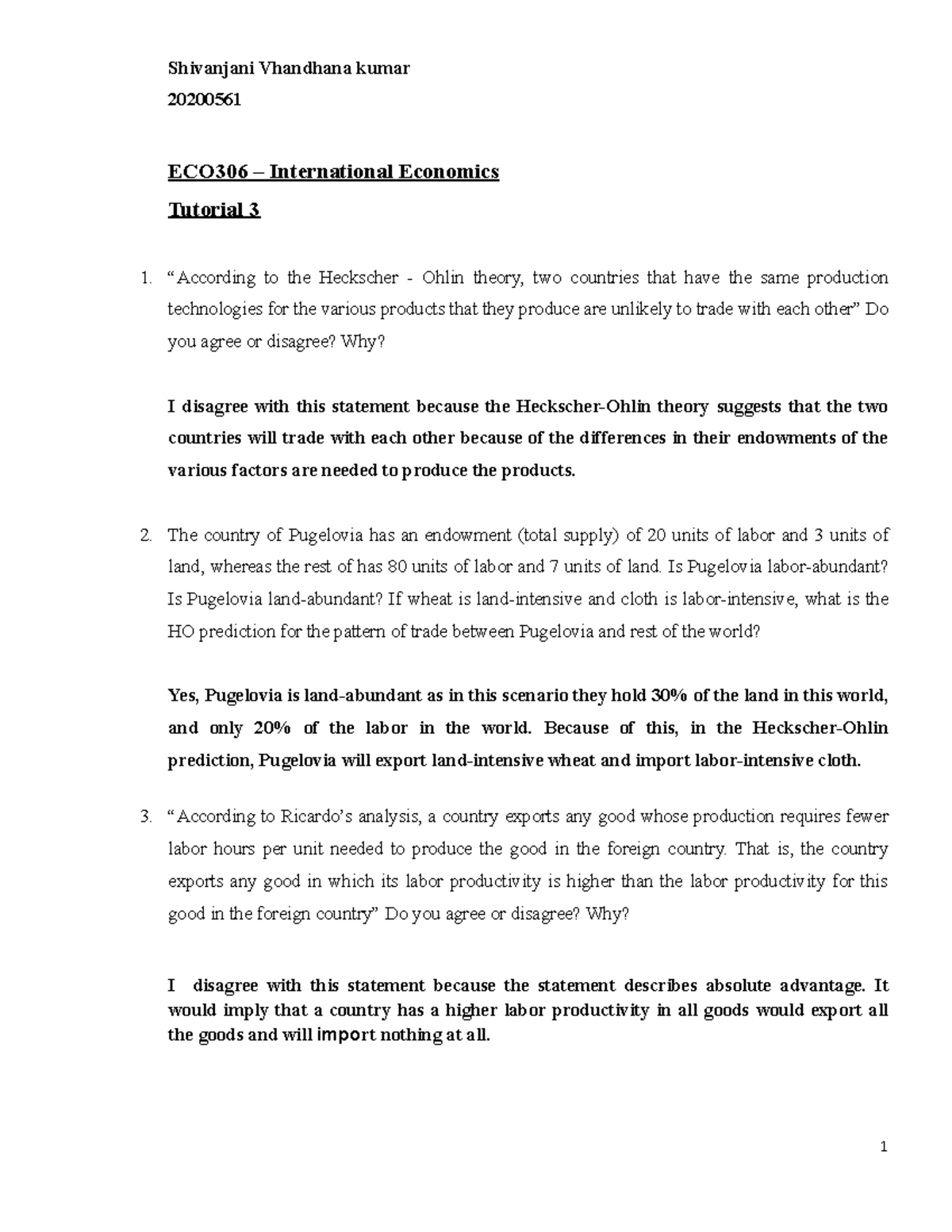 Tutorial 4 Answerr - Shivanjani Vhandhana kumar 20200561 ECO306 ...