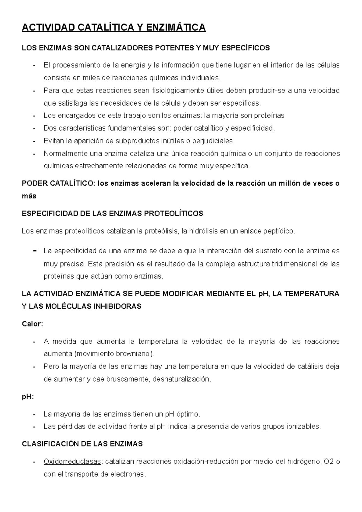 Actividad Catalítica Y Enzimática - ACTIVIDAD CATALÍTICA Y ENZIMÁTICA ...