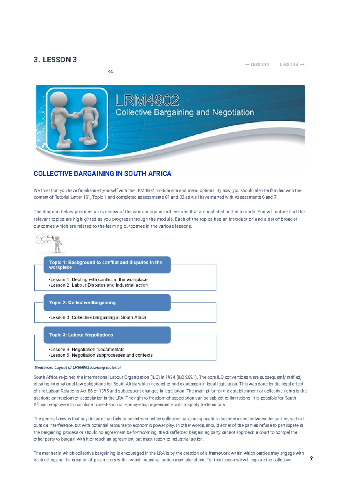 Course LRM4802-24-Y, Section Lesson 3 - 3. LESSON 3 0% LESSON 2 LESSON ...