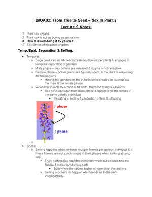 BIOA02 - Module 1 Notes - terrence chang - BIOAO2 – MODULE ONE NOTES ...