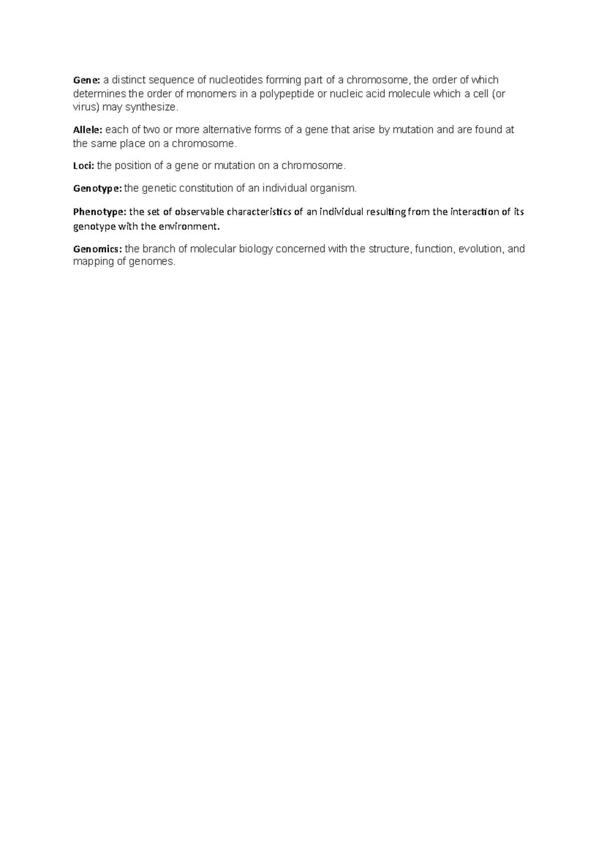 Prac pre-work for week 11 - BIOL1020 - UQ - Studocu