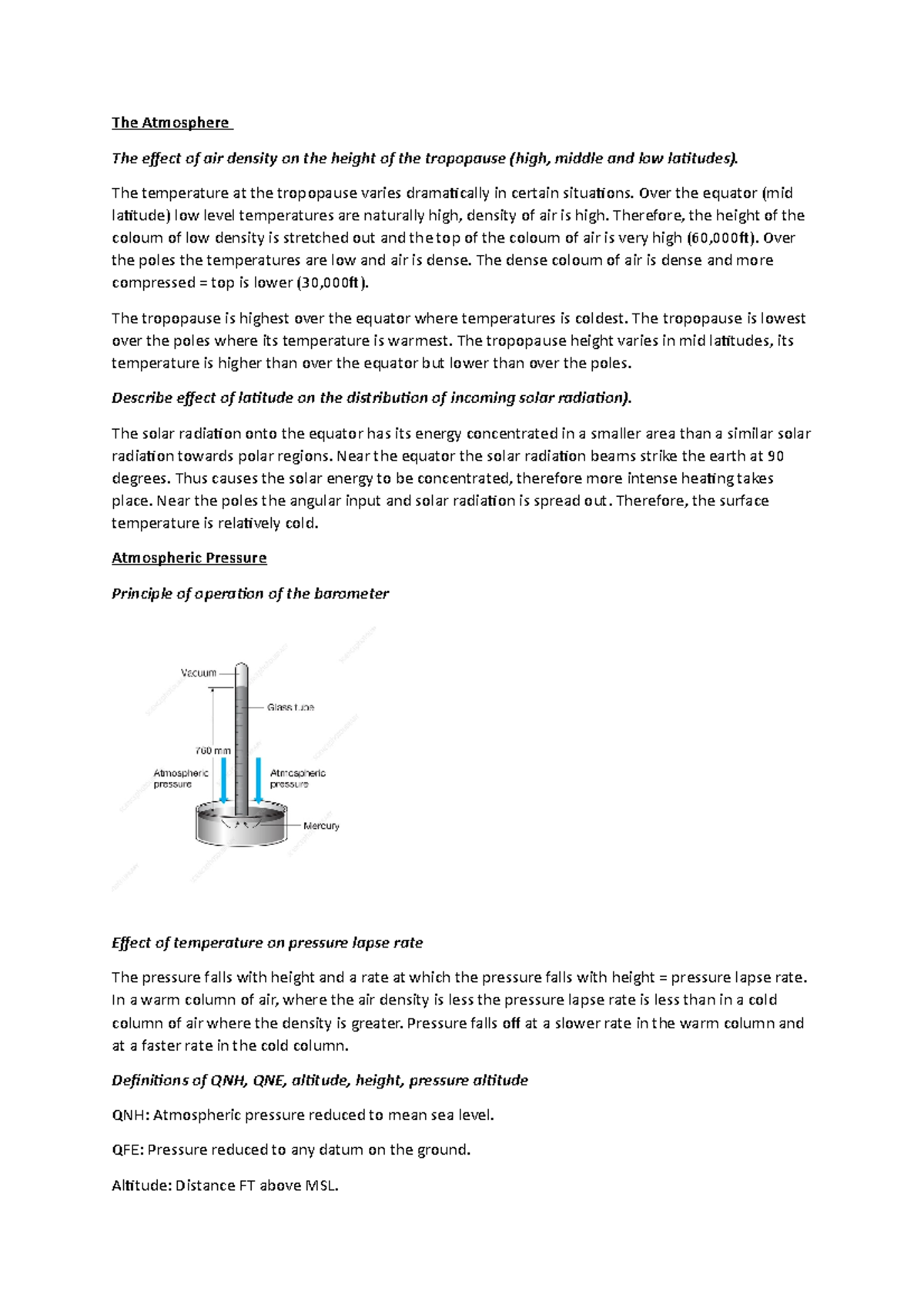 Met 113 (112) - Lecture notes following the PPL CAA syllabus - The ...